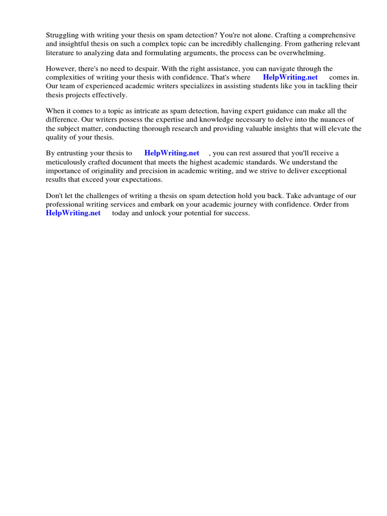 Spam Detection Thesis | PDF | Machine Learning | Deep Learning