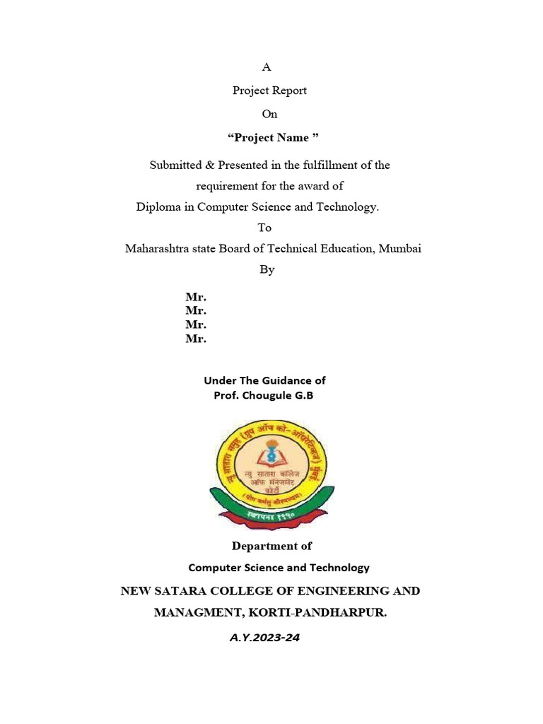 Microproject Format | PDF | Science