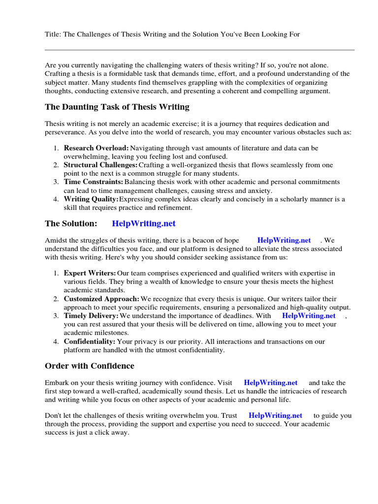 Thesis Writing Workshop | PDF | Essays | Thesis