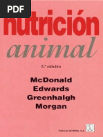 NUTRICIÓN ANIMAL. Sexta Edición | PDF | Lípido | Proteínas