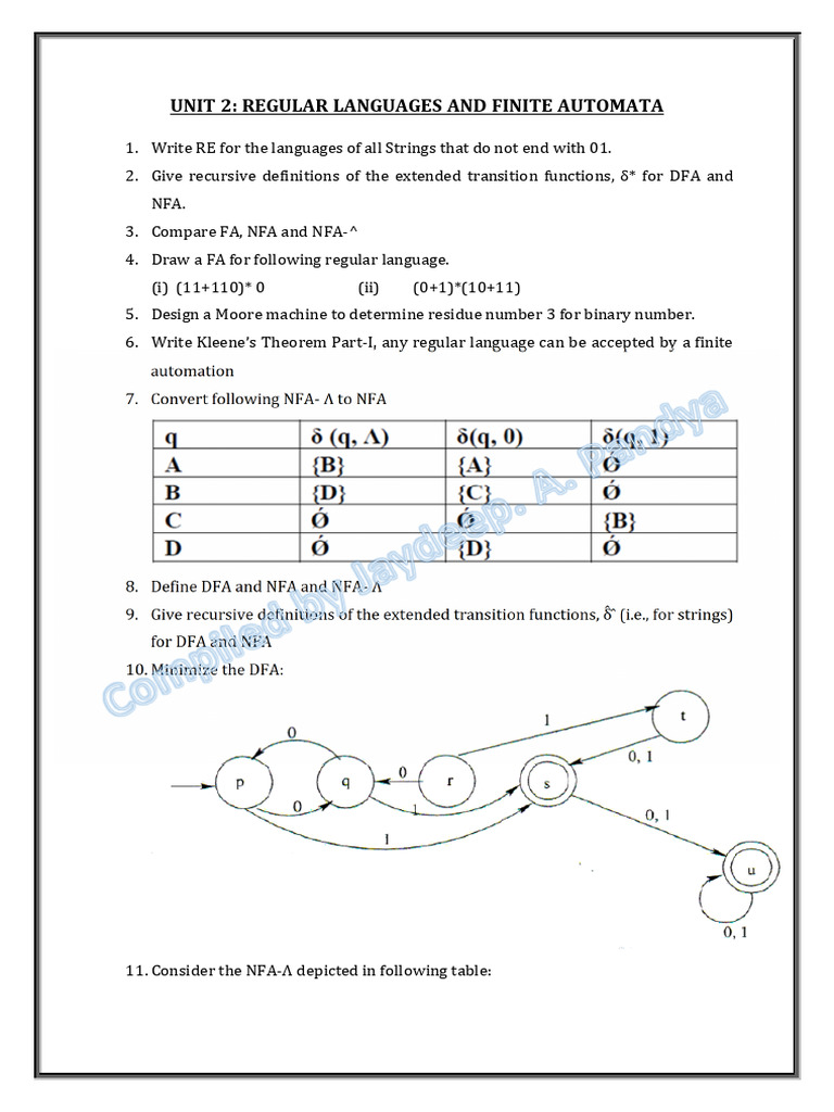Unit 2 | PDF | Mathematical Logic | Theoretical Computer Science