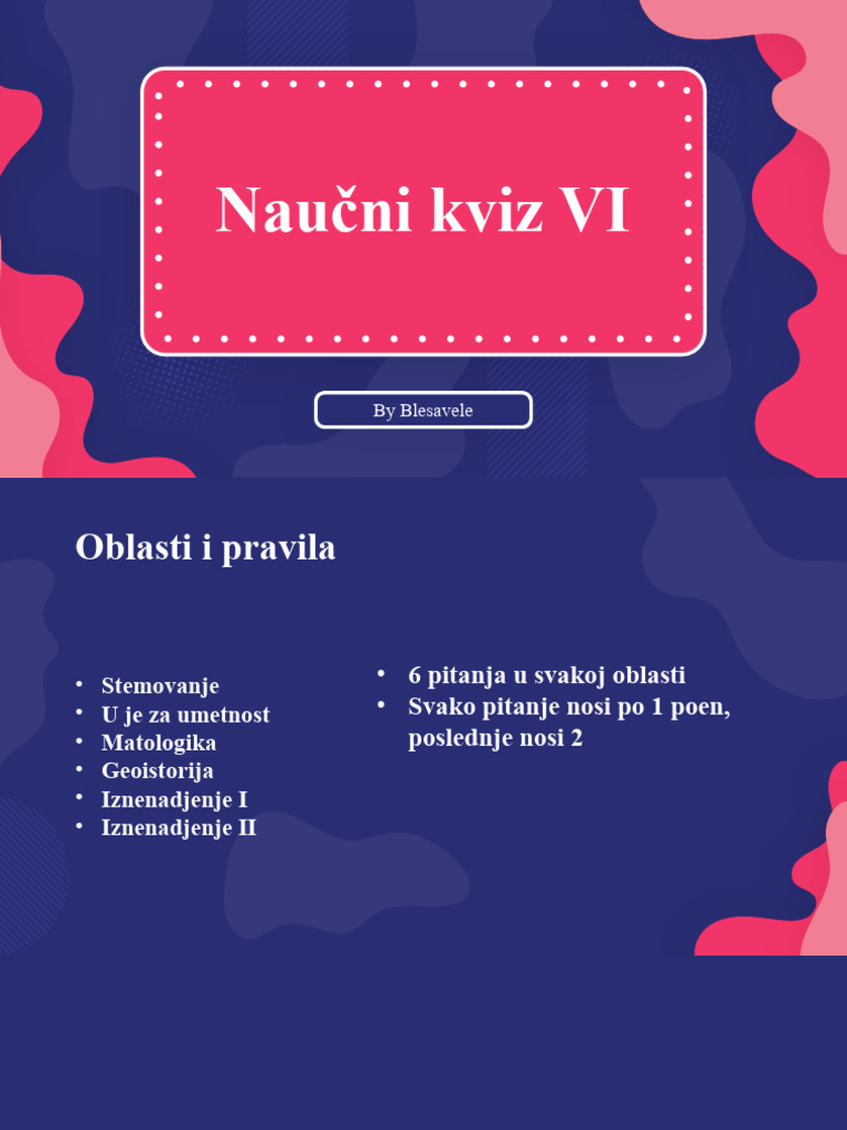 Naucni Kviz | PDF