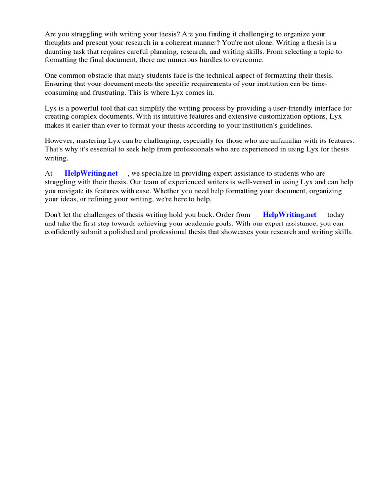 Lyx Tips For Thesis Writing | PDF | Thesis | Te X