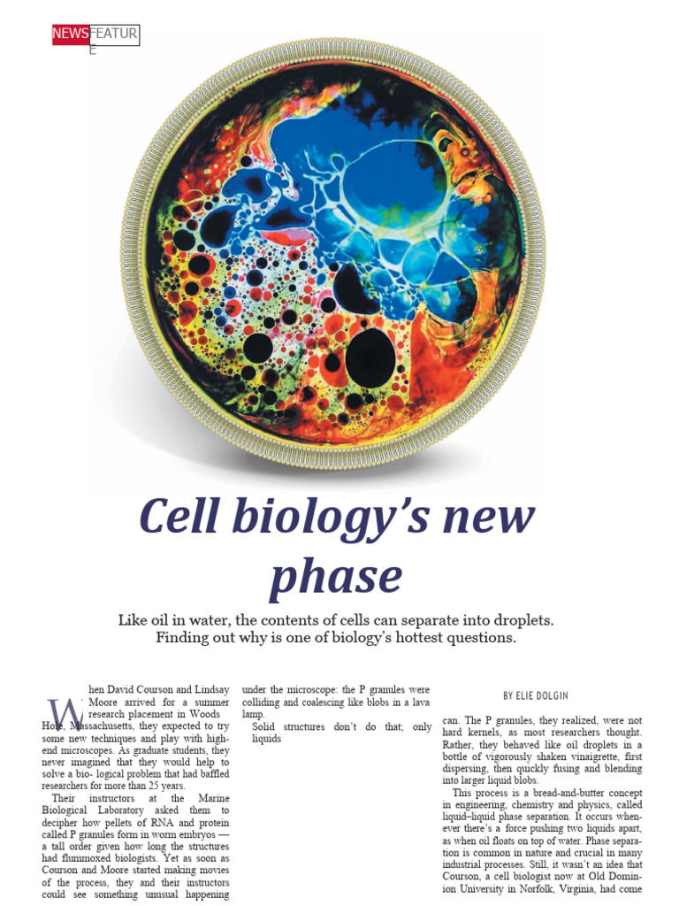 Nature 2018 555 300 | PDF | Cell Nucleus | Cytoplasm