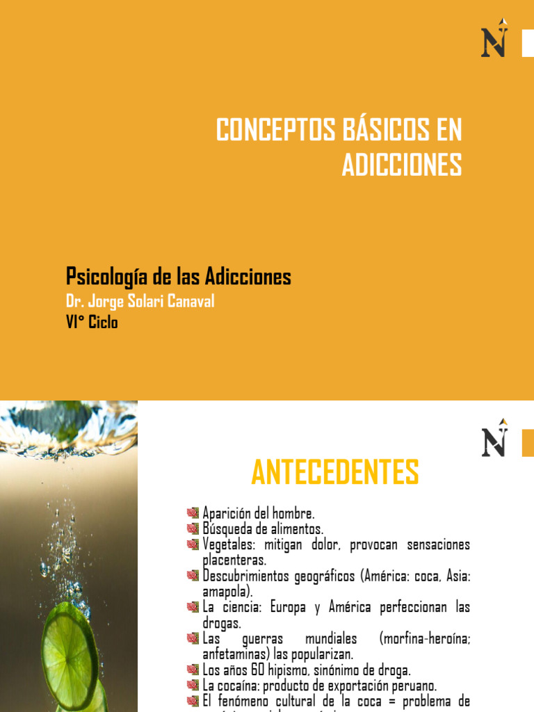 Conceptos Básicos en Adicciones | PDF | La dependencia de sustancias | Despachador de drogas
