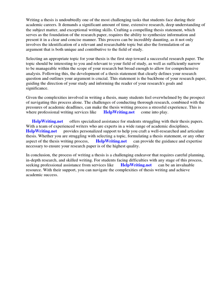 Research Paper Topics Thesis Statements | PDF | Essays | Thesis