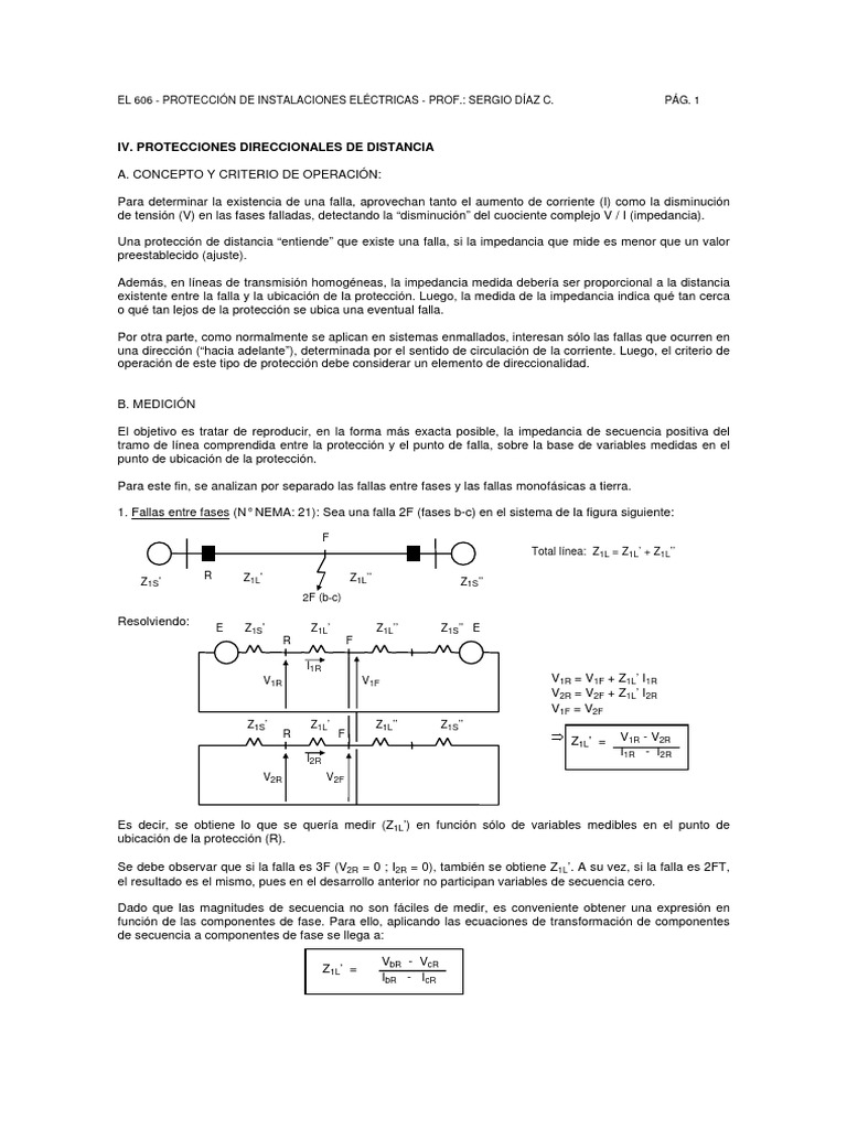 Proteccion de Lineas IIII | PDF | Impedancia eléctrica | Relé