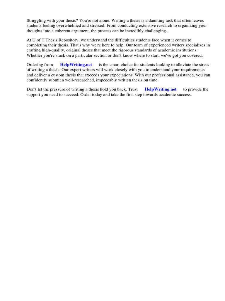 u of t Thesis Repository | PDF | Thesis | Geographic Information System