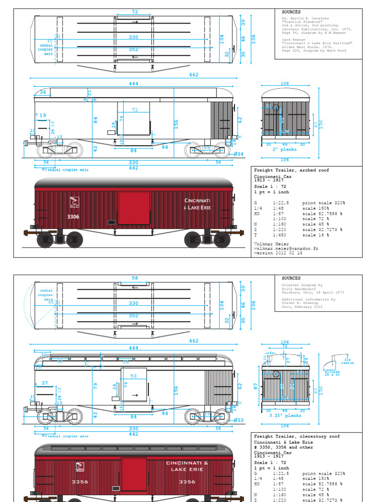 Model Railroad Plans and Drawings | PDF | Scale Modeling | Rail ...