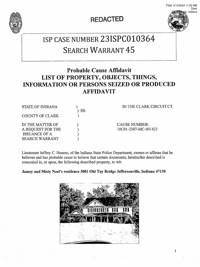 Sw 45 Amended Probable Cause Affidavit Pdf Affidavit Police Officer