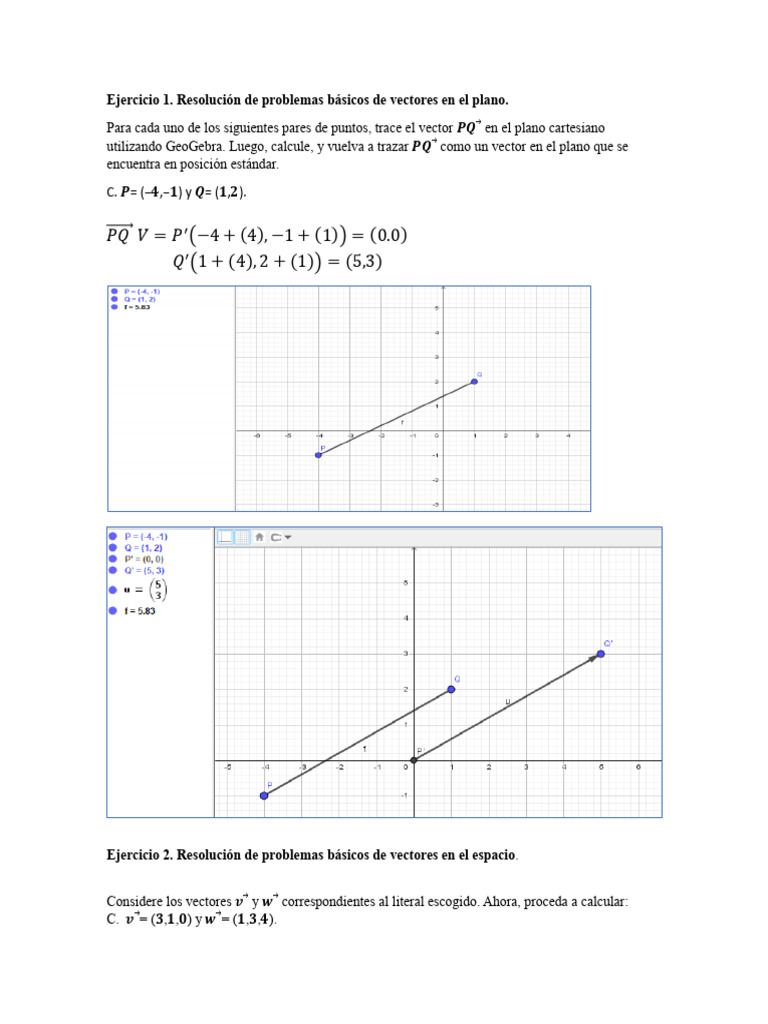 Tarea 2 Algreba Lineal | PDF | Determinante | Vector Euclidiano