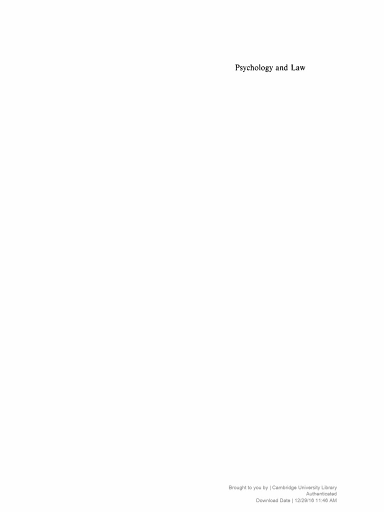 Losel 1992 - Psychology and Law | PDF | Psychology | Juvenile Delinquency