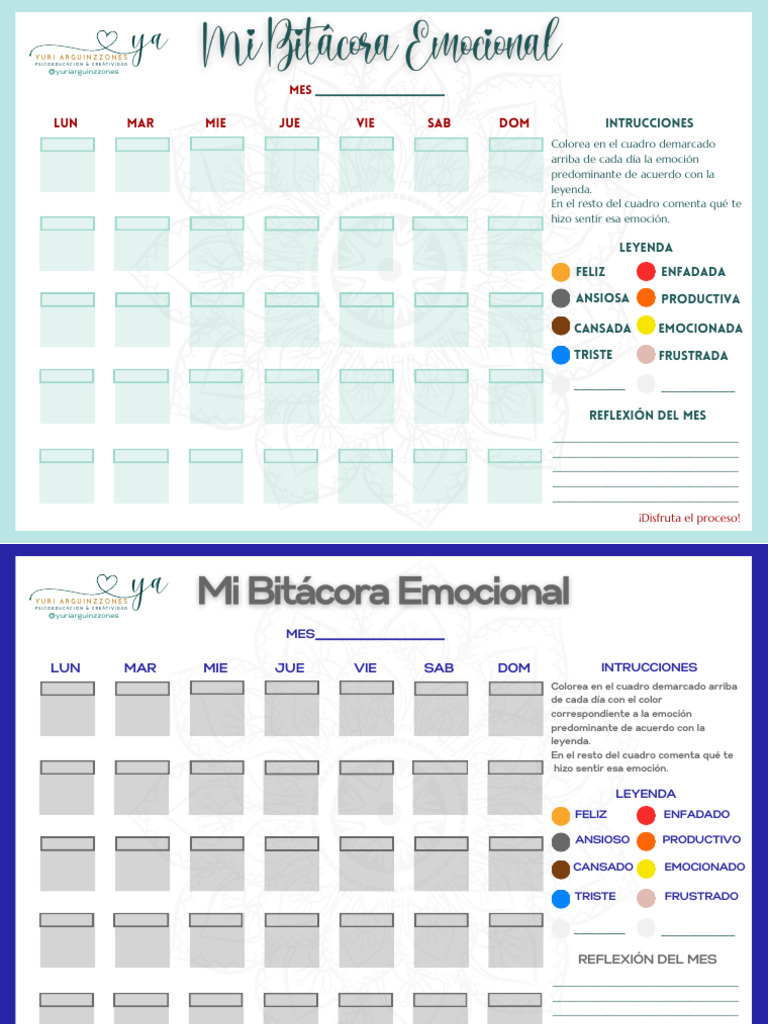 Mi Bitácora Emocional | PDF