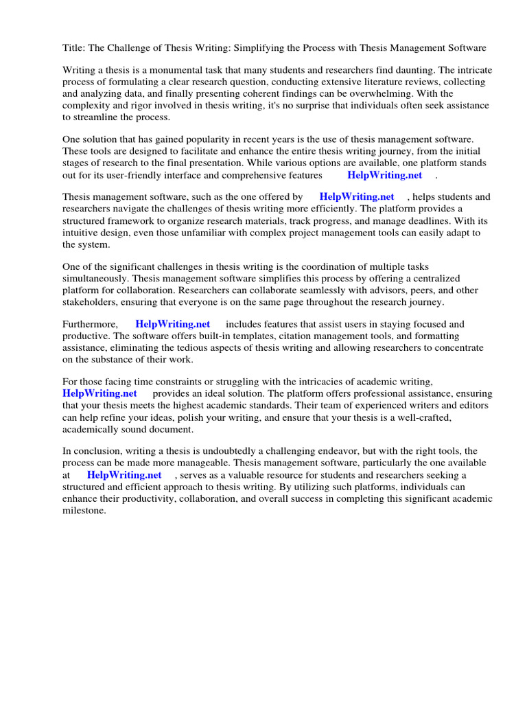 Thesis Management Software | PDF | Thesis | Use Case