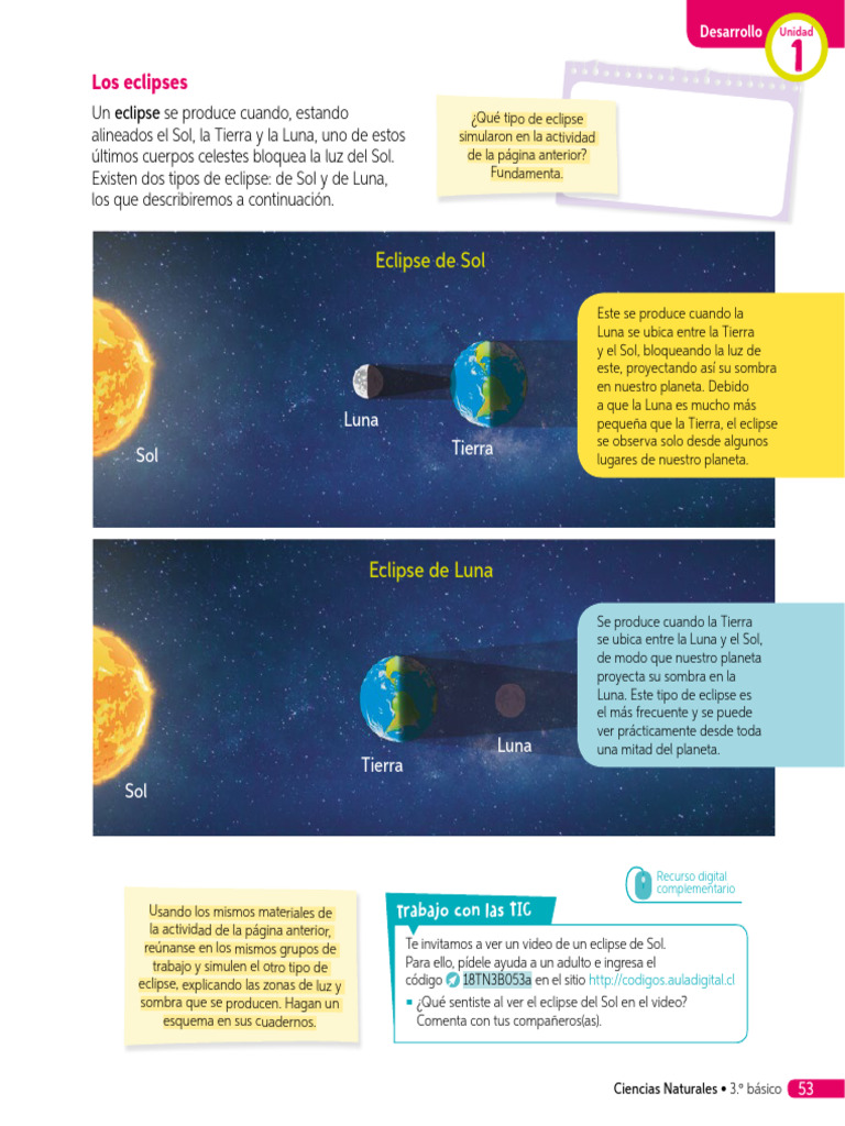 Eclipses - Ciencias Naturales | PDF | Eclipse | Luna