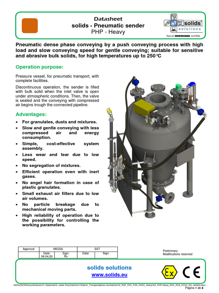 DA PHP-Heavy PHV PHS PHVS EN 040620 | PDF | Solid | Valve