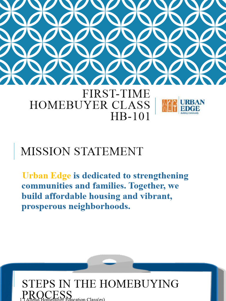 2019 Urban Edge FTHB Presentation | PDF | Mortgage Loan | Loans