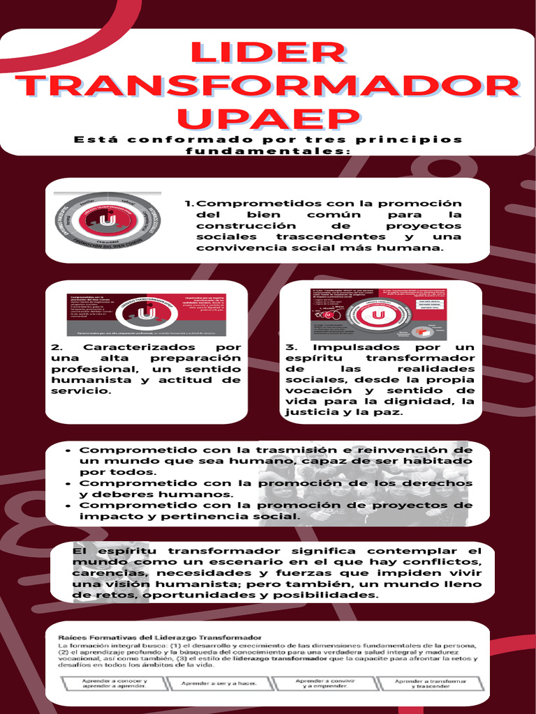 Liderazgo Transformador en UPAEP | PDF | Crecimiento personal y profesional | Ciencias sociales