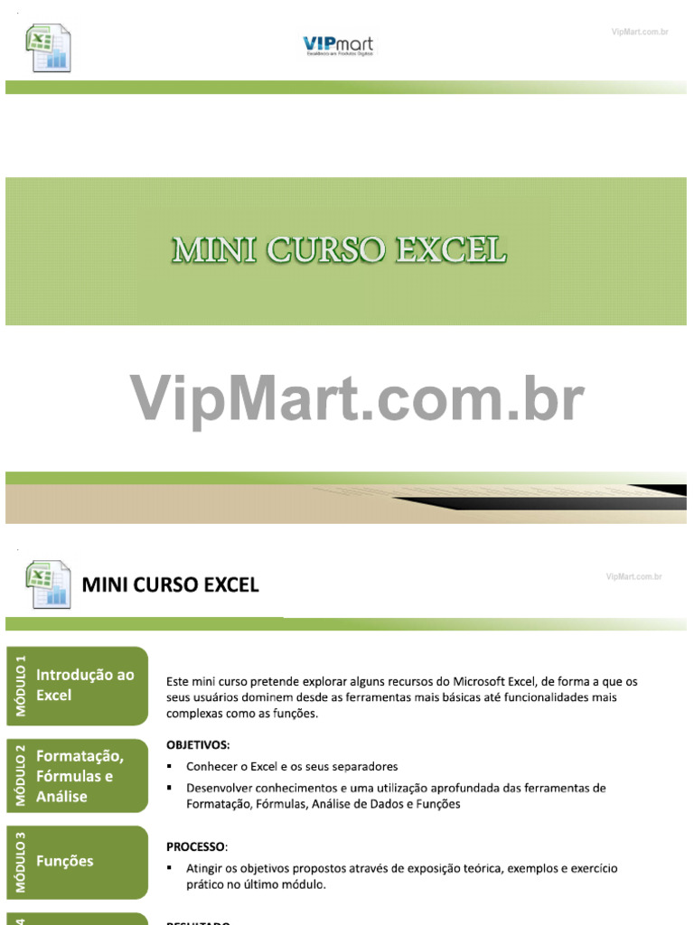 Apostila Mini Curso Excel Basico | PDF