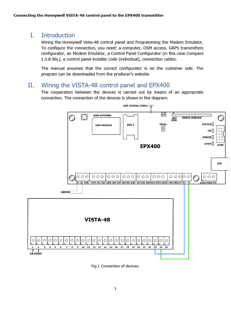 Honeywell Vista 48 | PDF | Modem | General Packet Radio Service