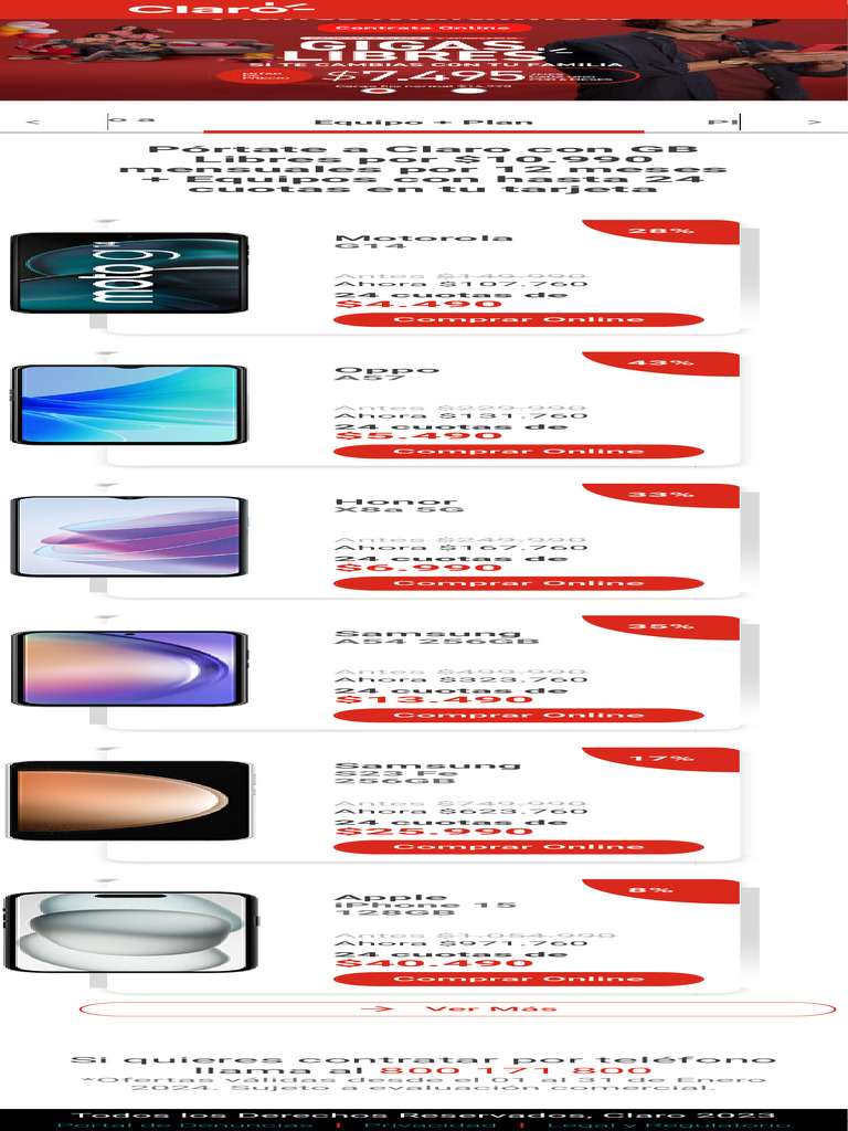 Claro Promociones Movil Claro Chile | PDF | Smartphone | Yo telefono