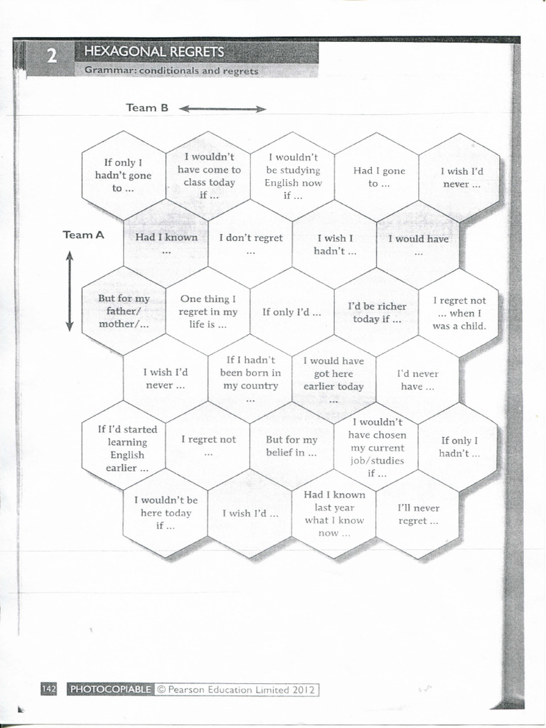 Hexagonal Regrets Game | PDF