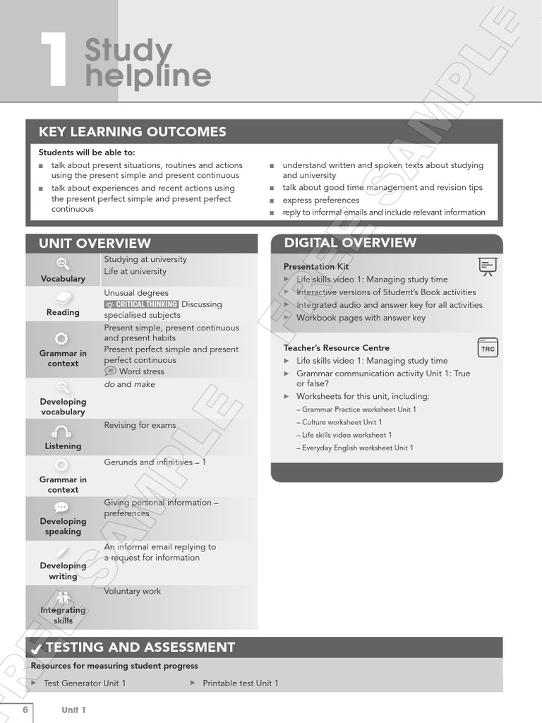 Checkpoint B2 TN Sample U1 2 | PDF | Critical Thinking | Stress ...