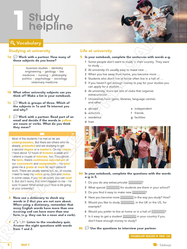 Checkpoint B2 SB Sample U1 2 | PDF | Subject (Grammar) | Grammar