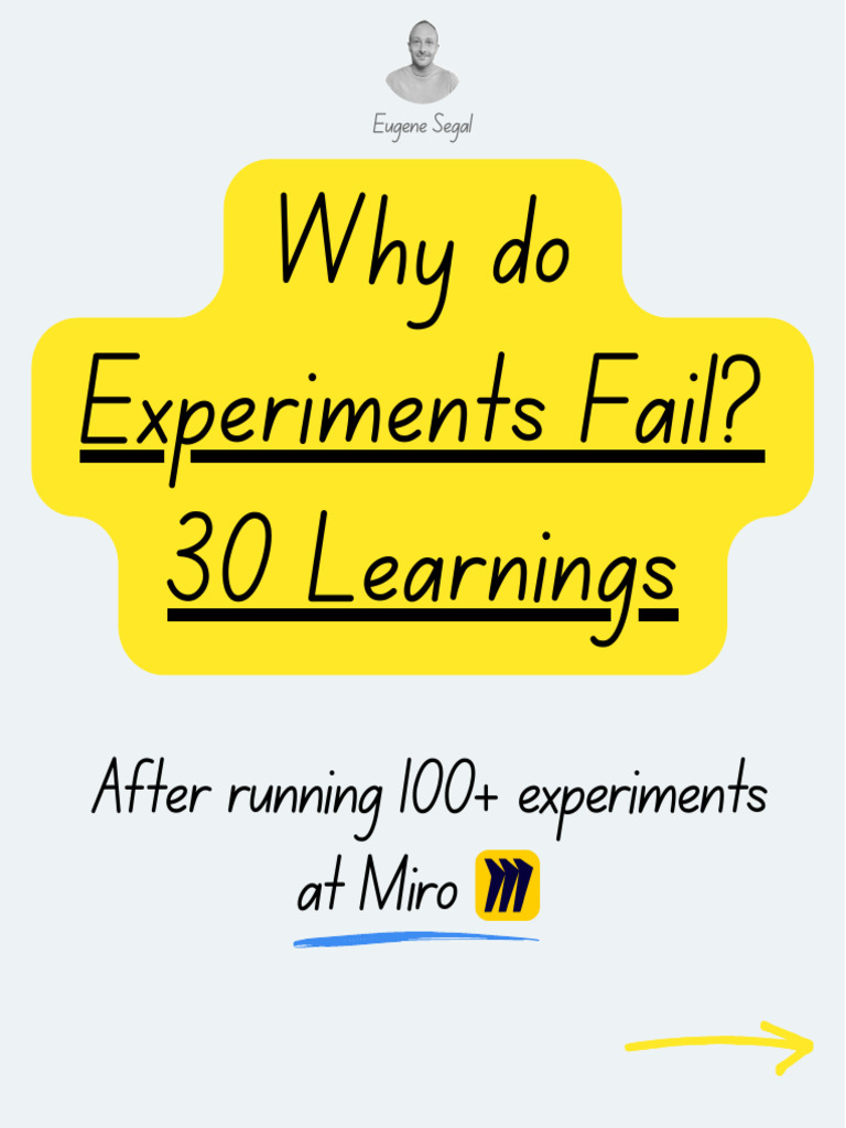 30 Learnings From Miro About 'Why Do Experiments Fail - ' | PDF ...