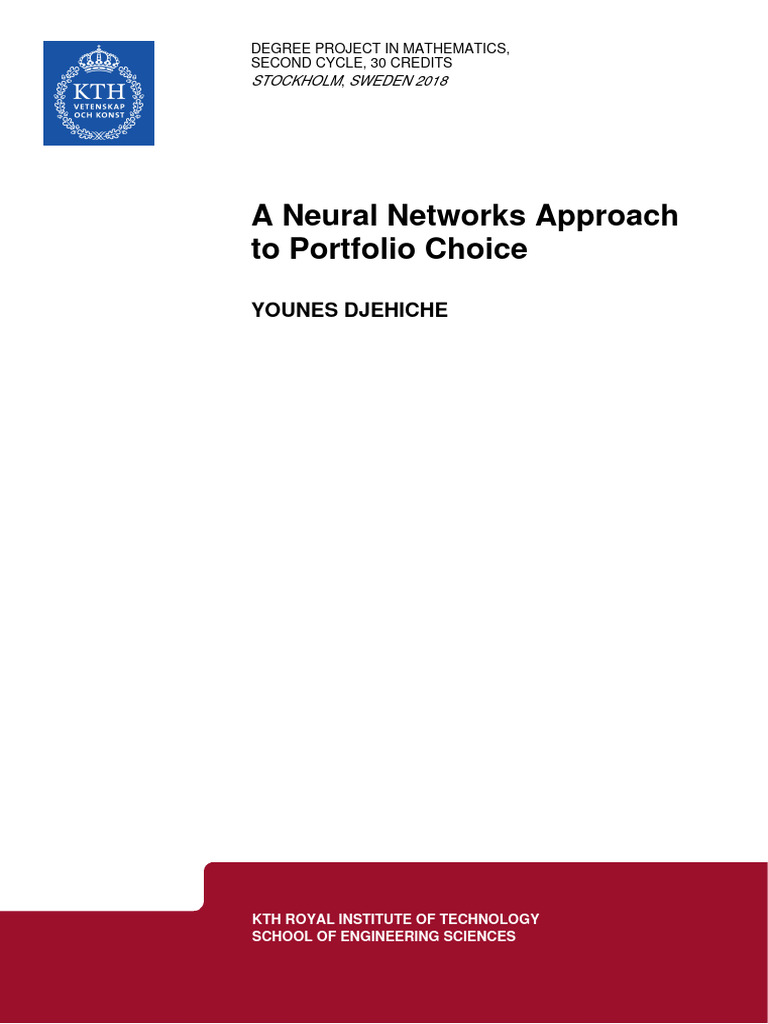 A Neural Networks Approach For Portfolio | PDF | Regression Analysis ...