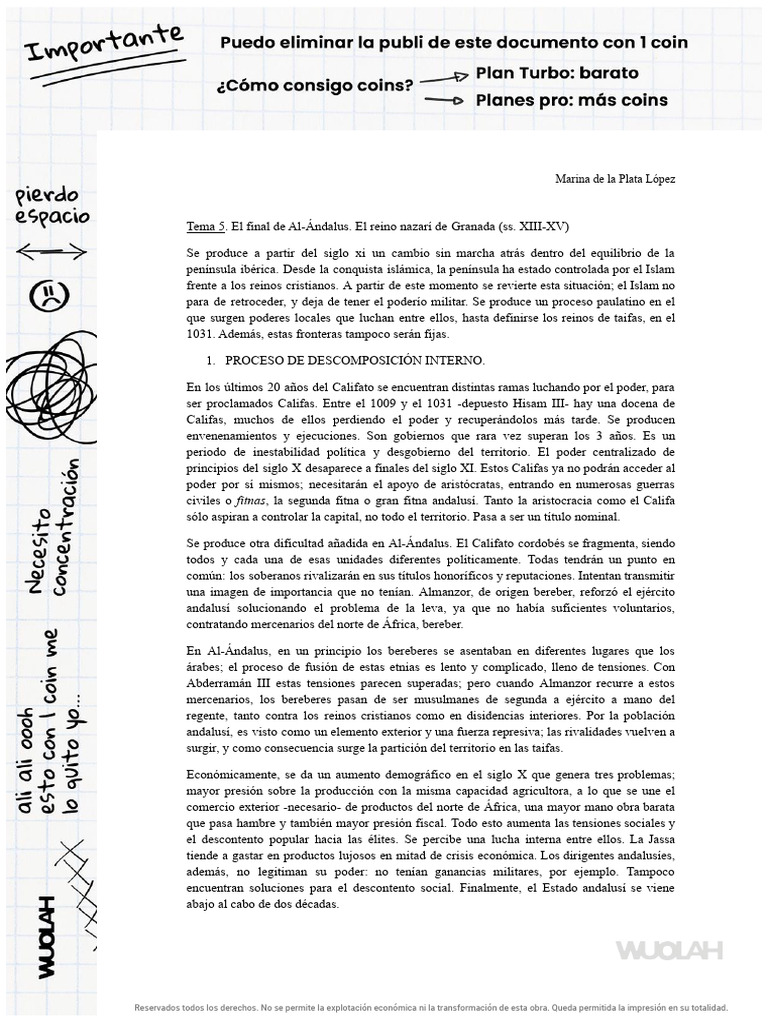 wuolah-free-TEMA-5-MEDIEVAL_removed | PDF | Al Andalus