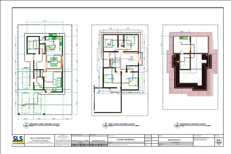Slsi Corporation: Ground Floor Lighting Layout E2 2Nd Floor Lighting ...