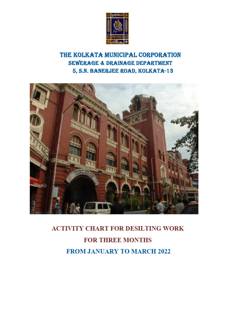 Kolkata Desilting Activity Chart 2022 | PDF | Infrastructure | Water Supply