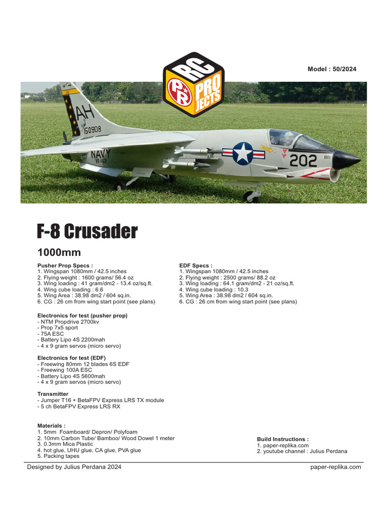 PR F8 Crusader A4 | PDF | Aircraft