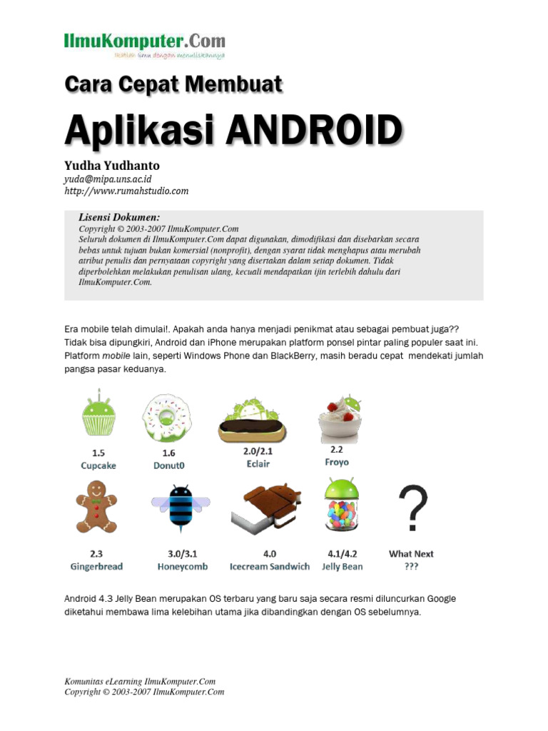 Cara Membuat Aplikasi Android Sederhana | PDF