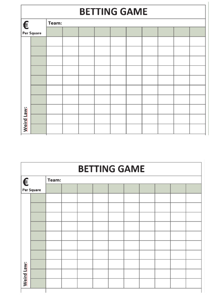 Betting Game | PDF