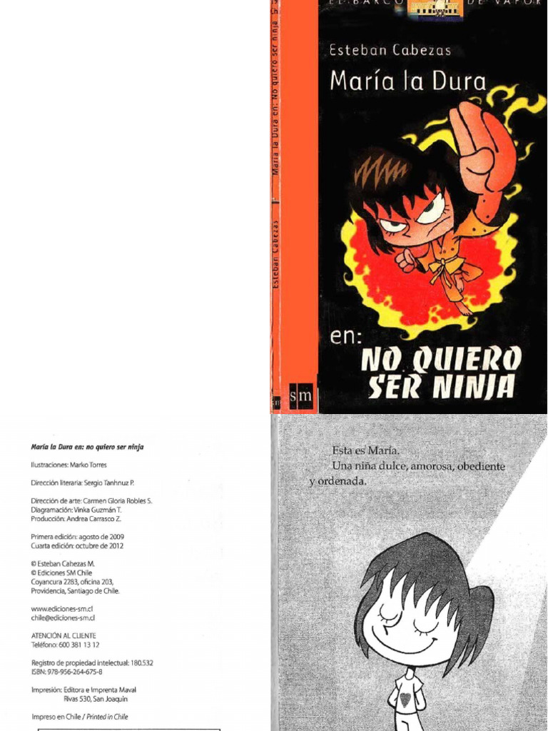 Libro María La Dura en No Quiero Ser Ninja Esteban Cabezas | PDF
