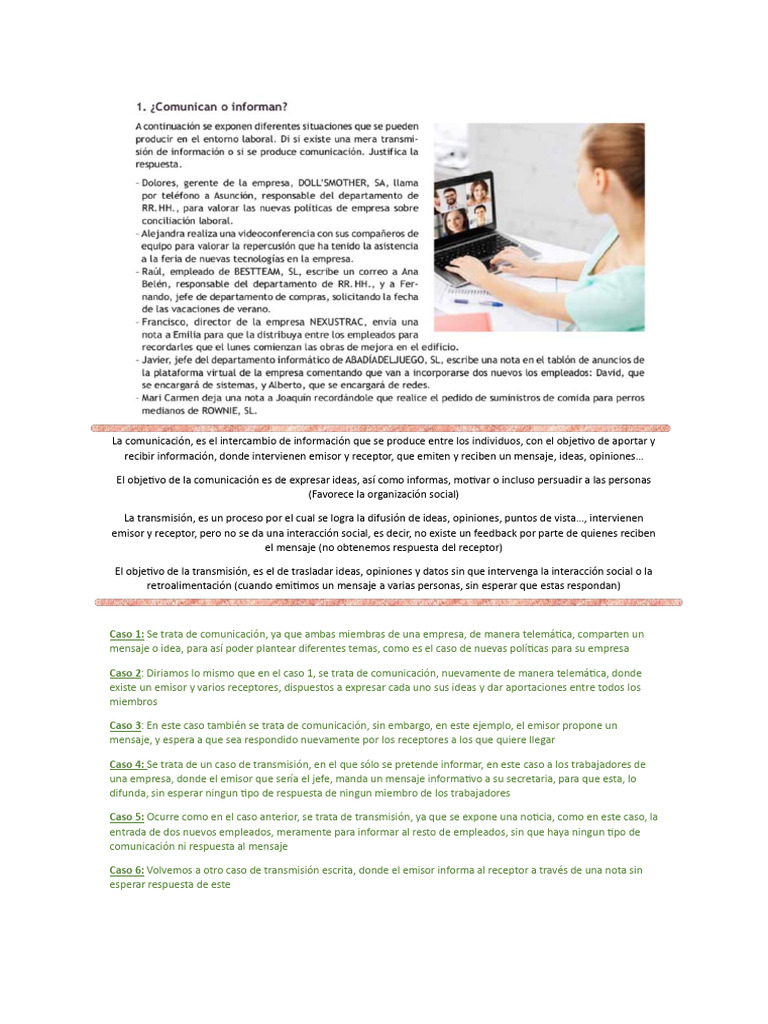 Ejercicio CAC | PDF | Comunicación