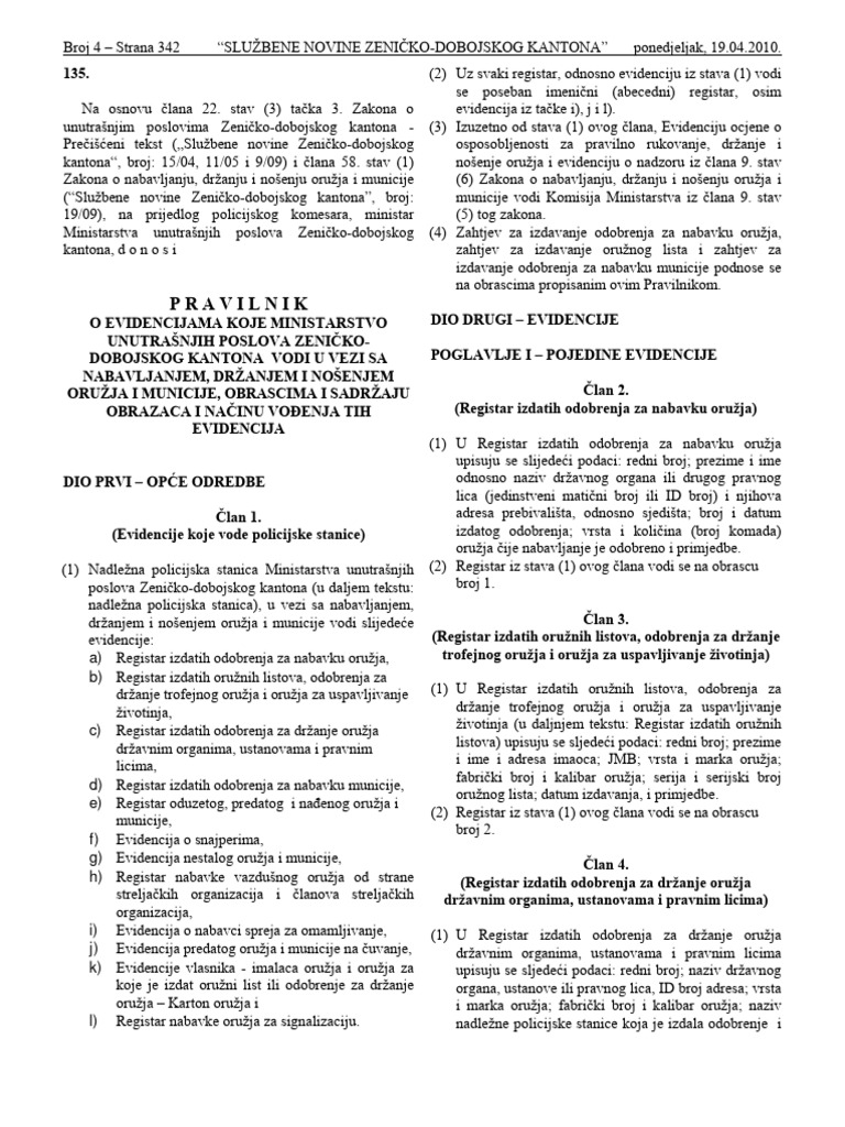 Pravilnik | PDF