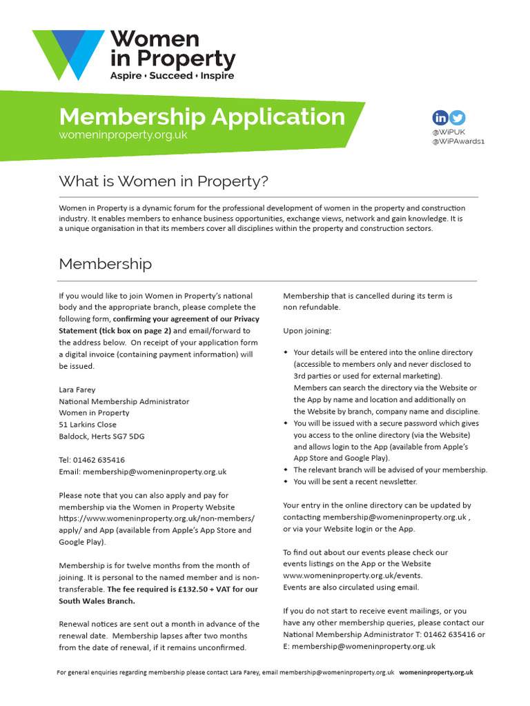 wip-membership-form-south-wales-2023 | PDF | Google Play | Information ...