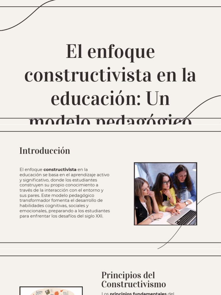 El Enfoque Constructivista en La Educacion Un Modelo Pedagogico Transformador | Descargar gratis ...