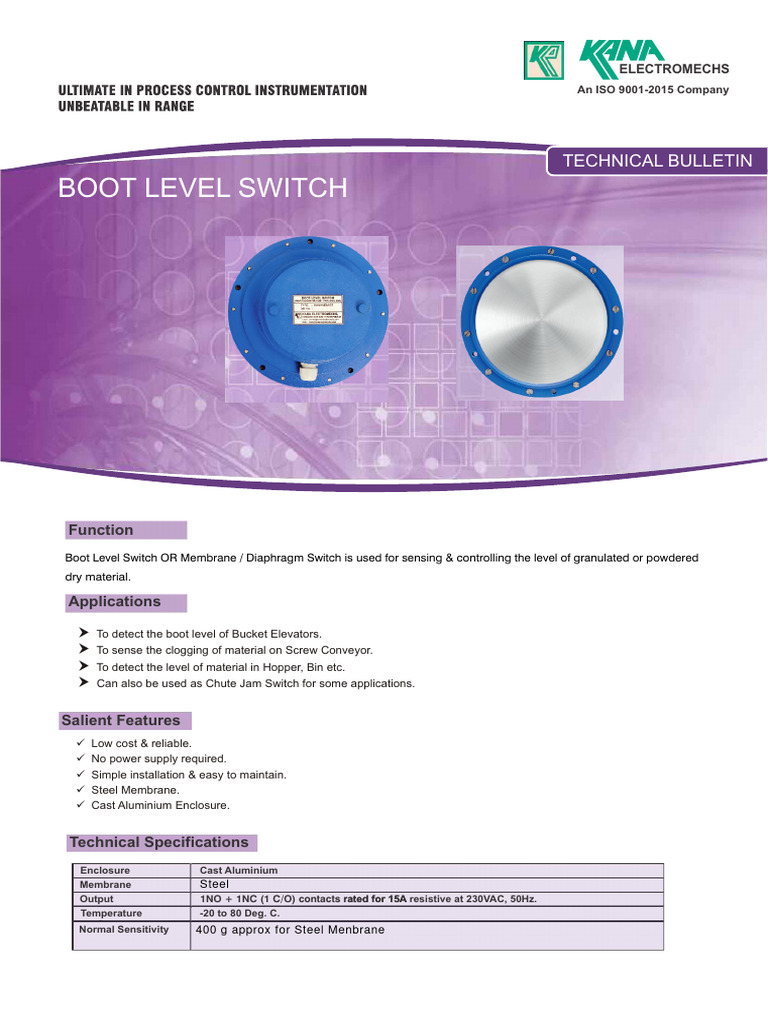 Boot Level Switch-SS | PDF | Switch | Electrical Engineering