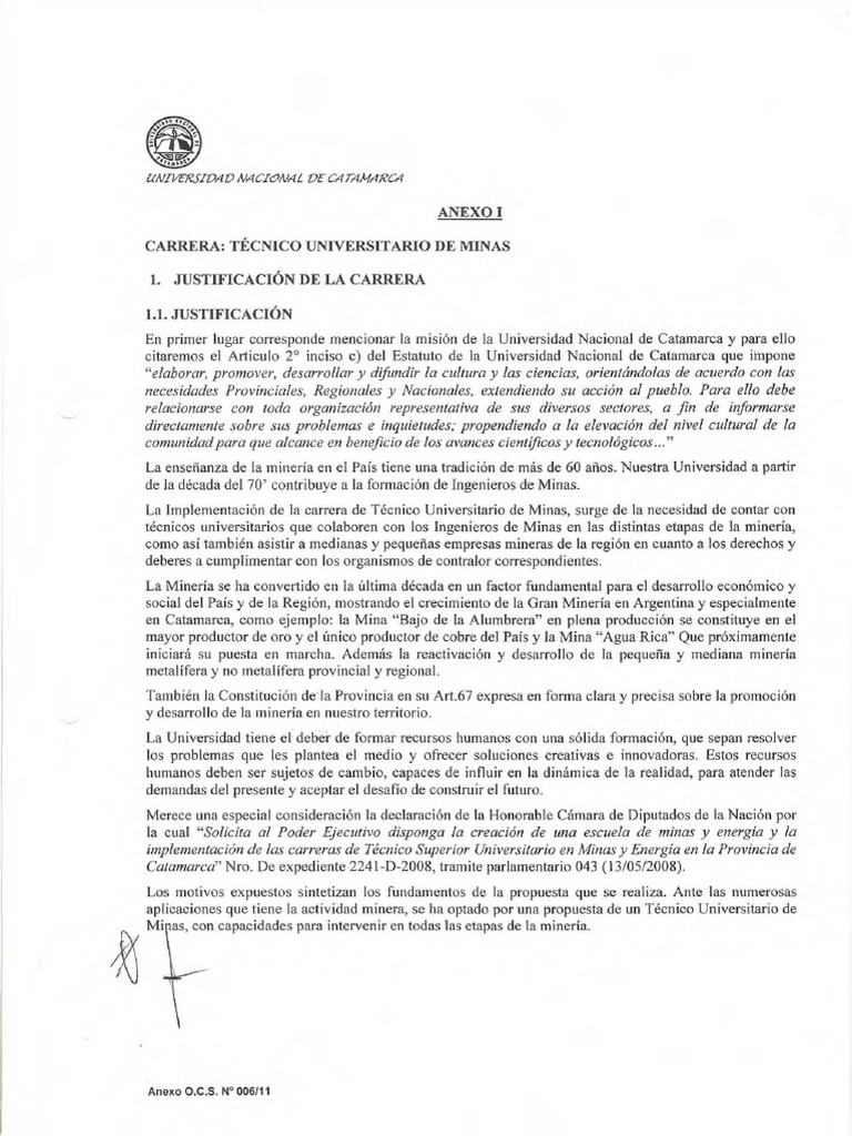 TecUniMinas PlanEstudios | PDF