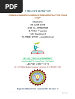 Atul Kumar B.pharm 7th Sem Project Report | PDF | Wellness