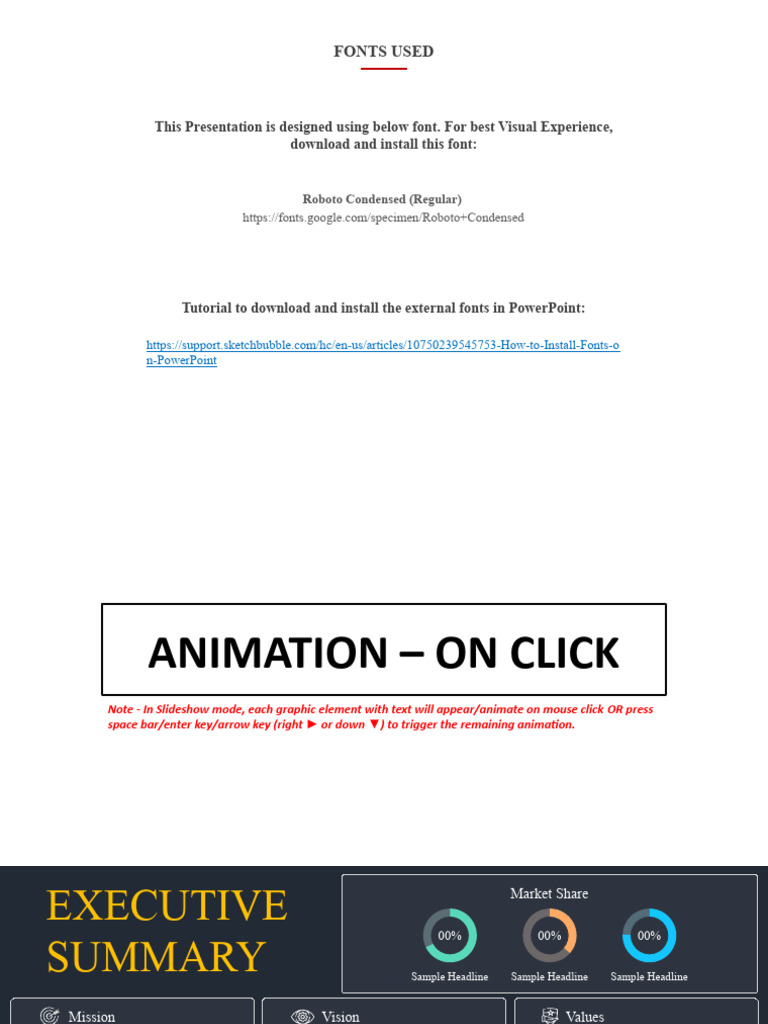 Executive Summary Slides Animated 16x9 | PDF | Microsoft Windows ...