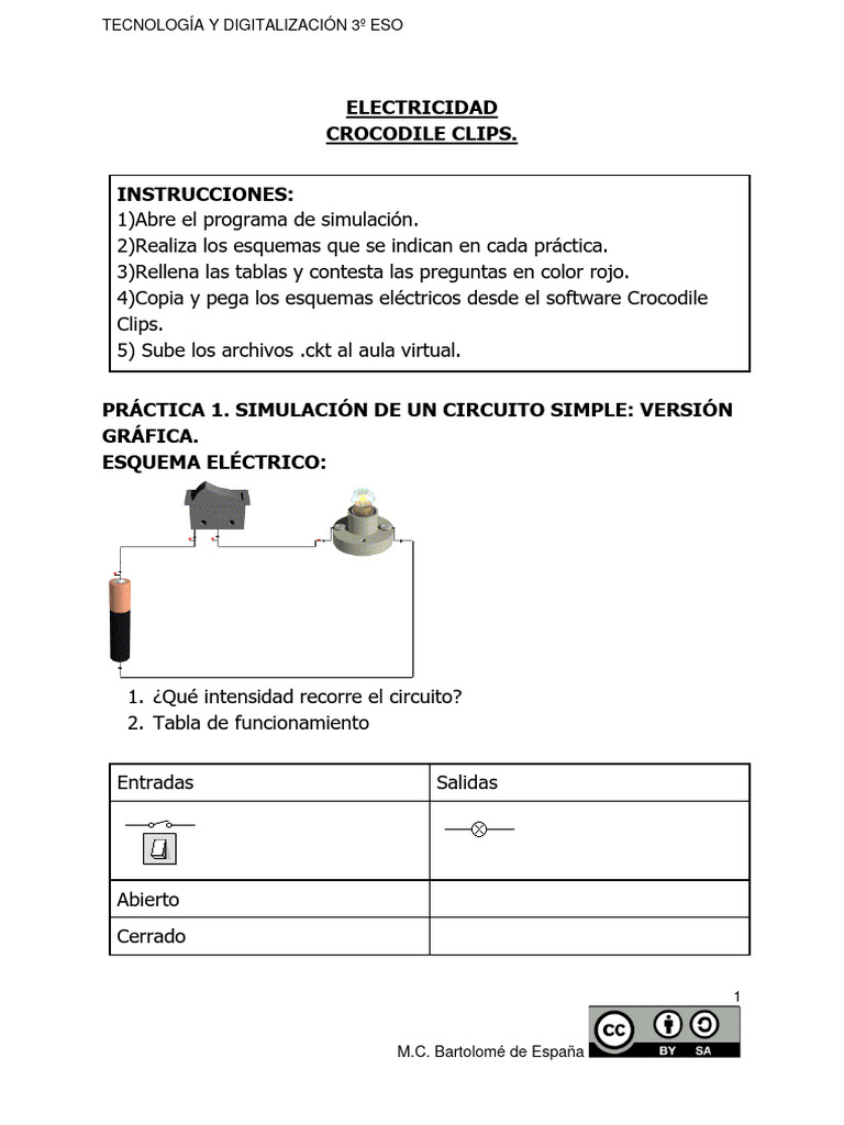 PREGUNTAS CROCODILECLIPS | PDF | Corriente eléctrica | Ciencia de los ...