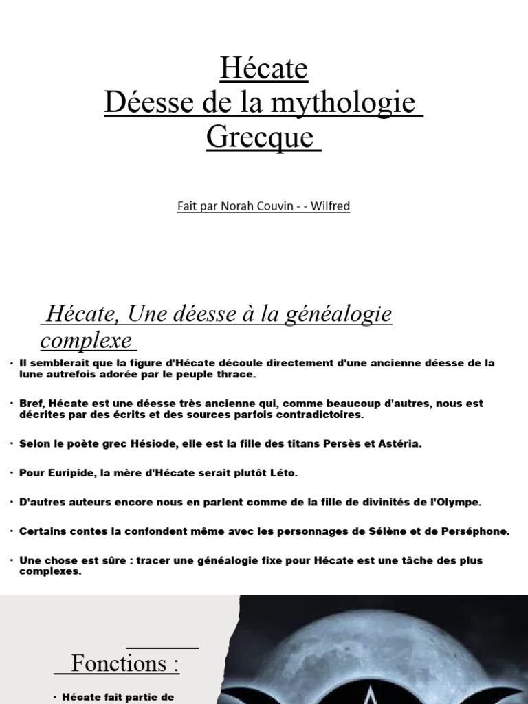 Hécate : Déesse de la magie et des ombres | PDF | Mythologie