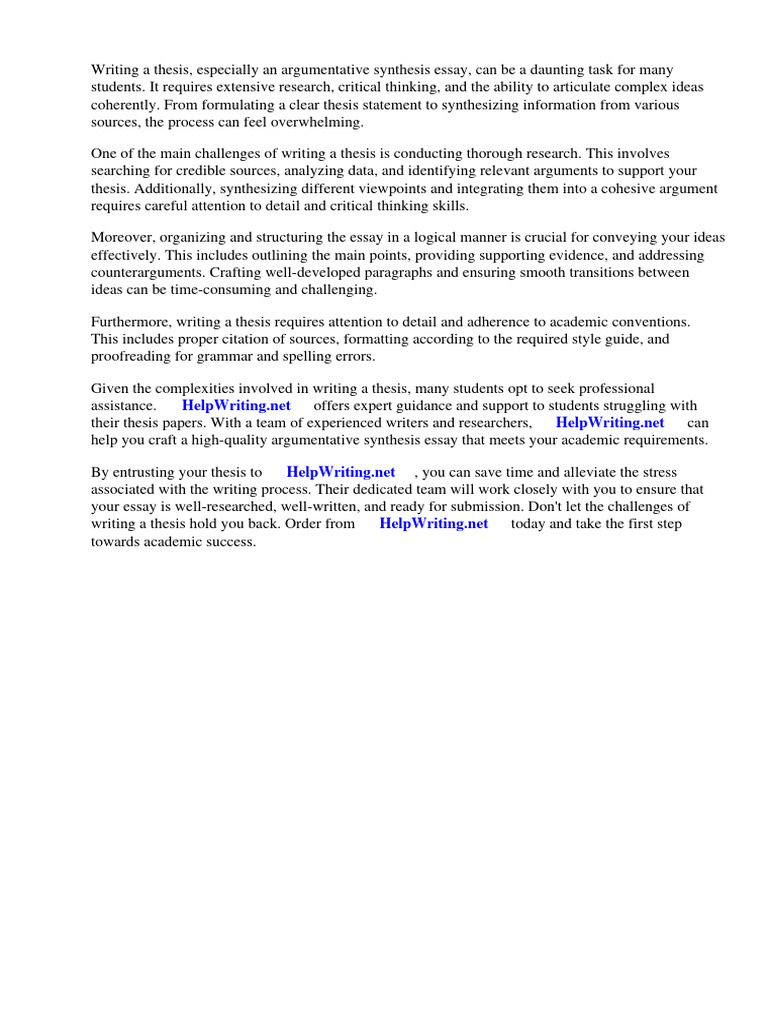 Argumentative Synthesis Essay Example | PDF | Essays | Apa Style Argumentative Synthesis Essay Example | PDF | Essays | Apa Style