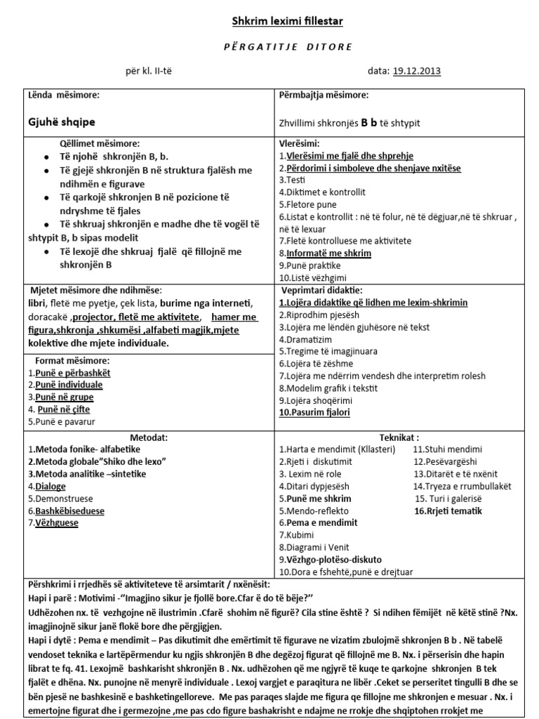 Pergatitje-Gj SH 19 12 2013 | PDF