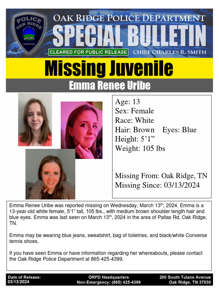 Missing poster for Emma Uribe | PDF